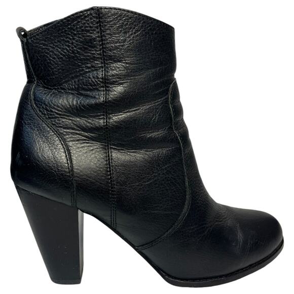 Dalton Joie Bootie 👠 Joie Boots Womens Leather Dalton Side Zip Cone ...